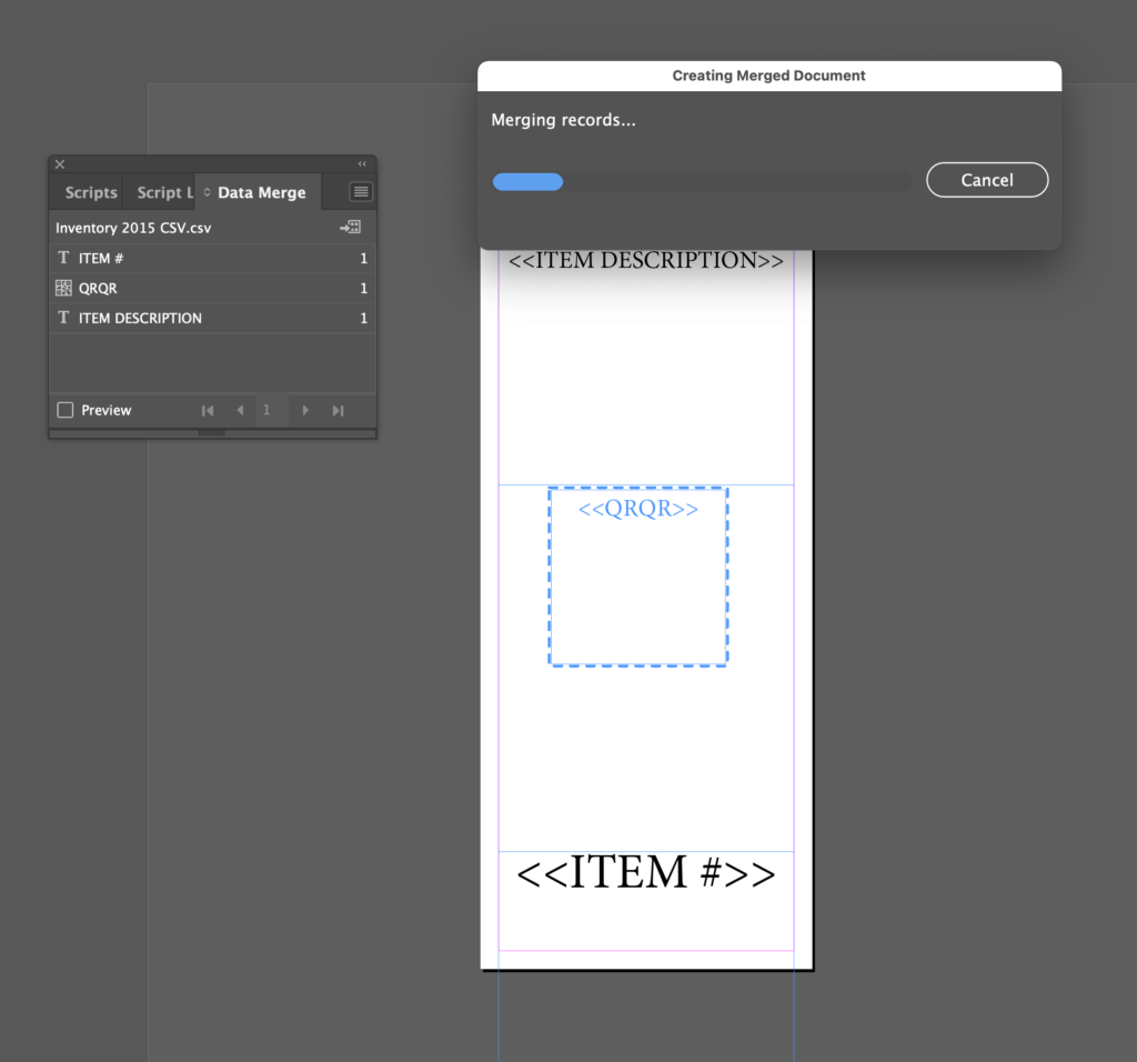 QR Code Data Merge in Adobe InDesign - SteveZ DesignZ