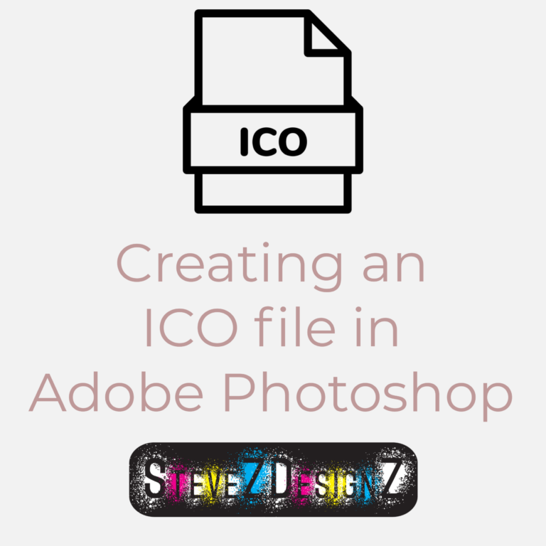 Creating an ICO file in Adobe Photoshop - SteveZ DesignZ